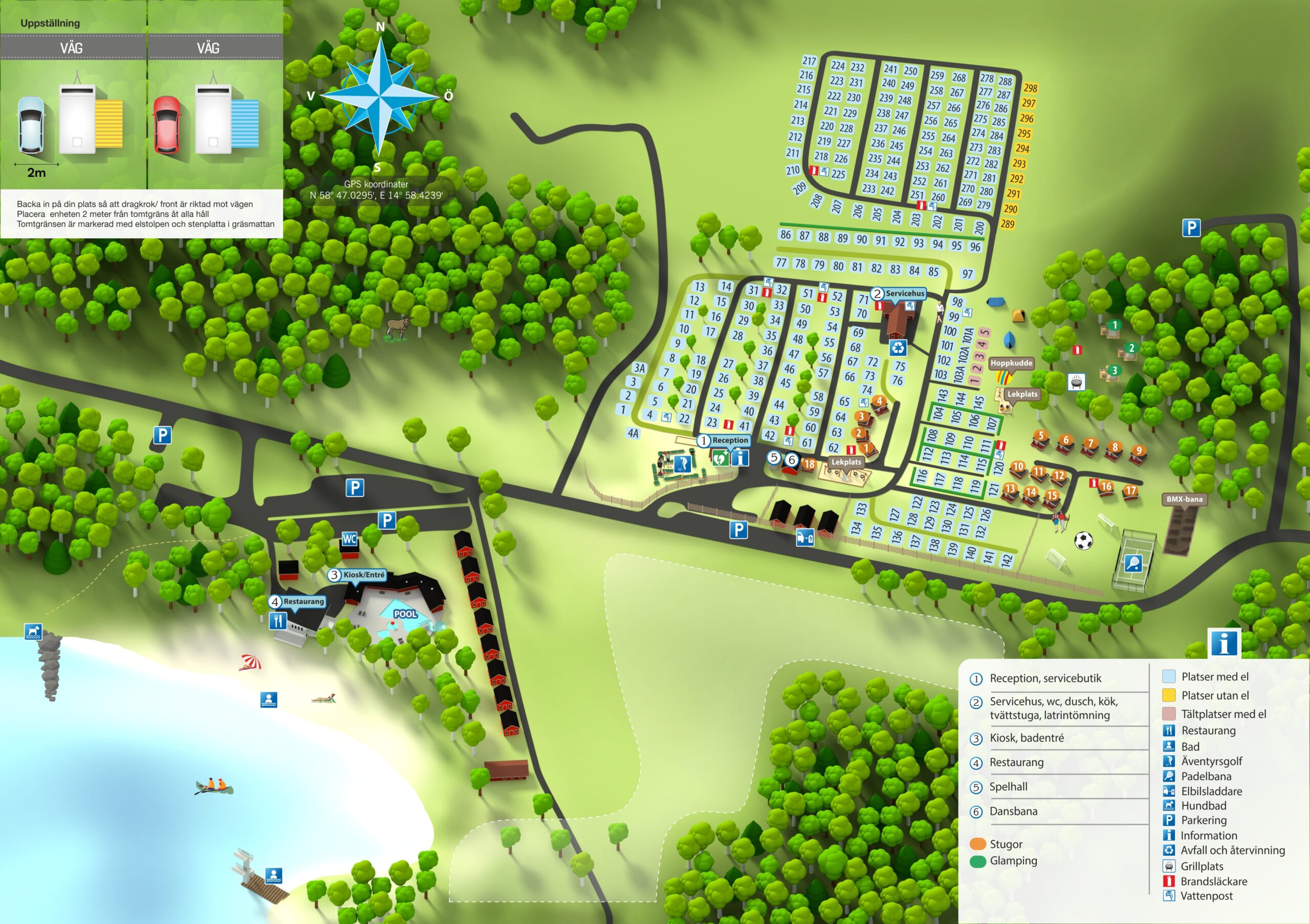 Area Map | Information | Harge Bad & Camping